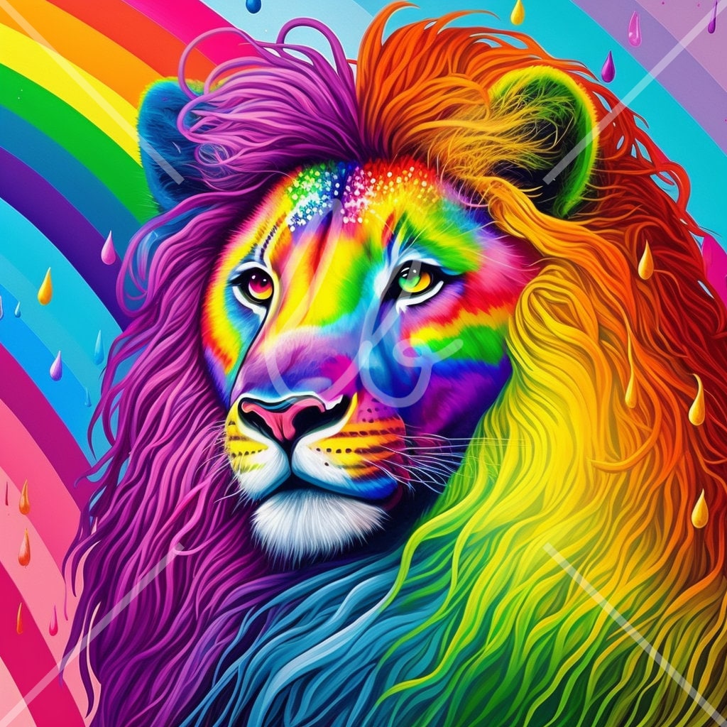 4 Lion Digital Image Files - Etsy