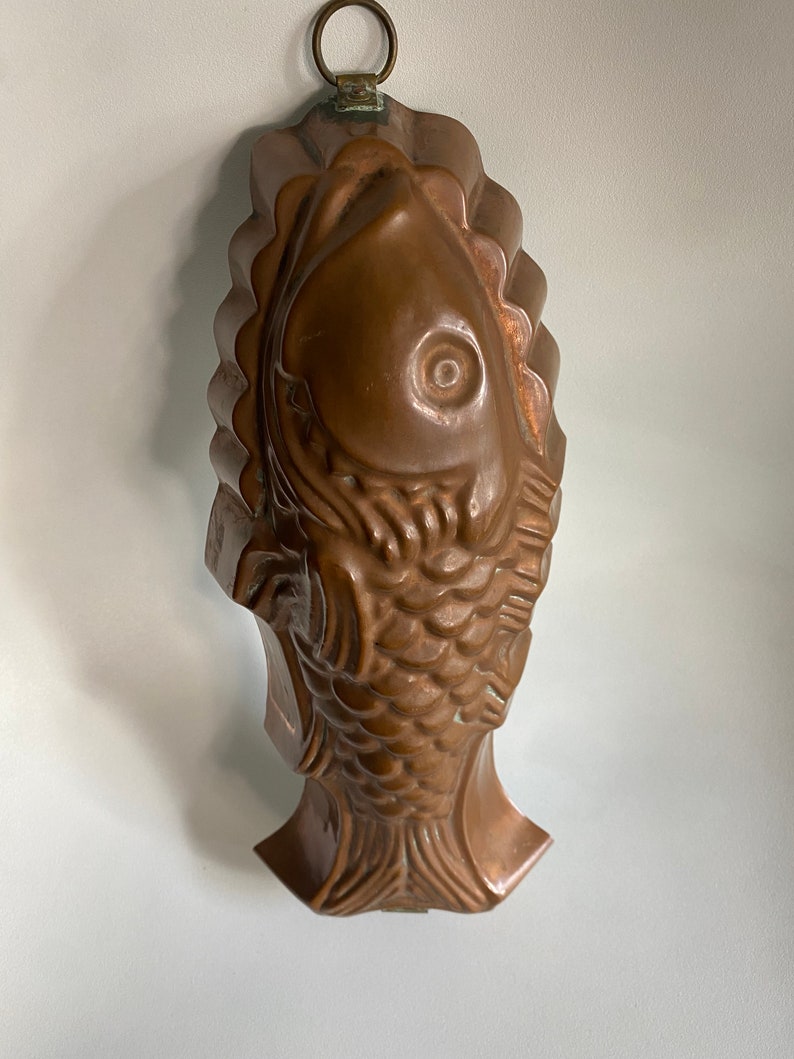 Vintage Copper Fish Mold - Etsy