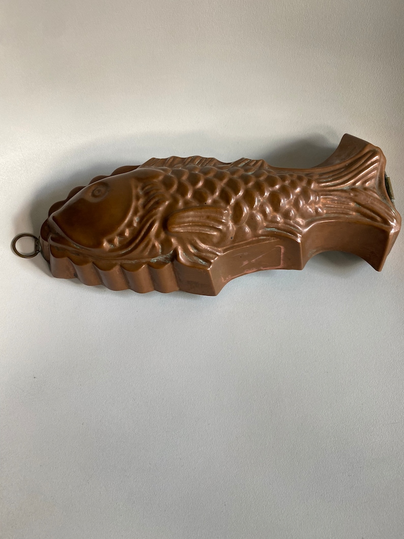 Vintage Copper Fish Mold - Etsy