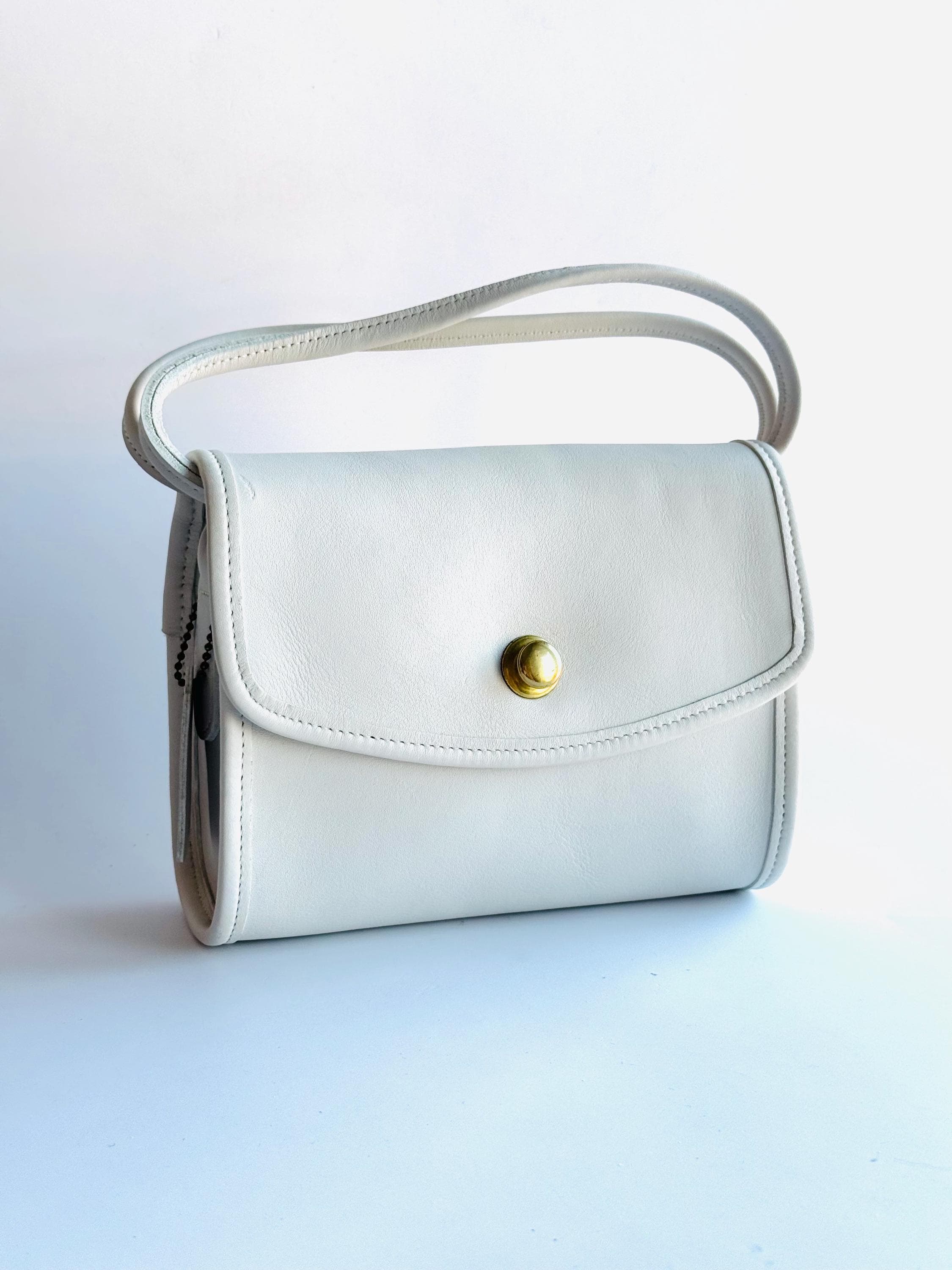 Vintage Coach New York White Bone Chrystie Bag 9892 Mint Vintage Coach New York White Bone Chrystie Bag 9892 Mint