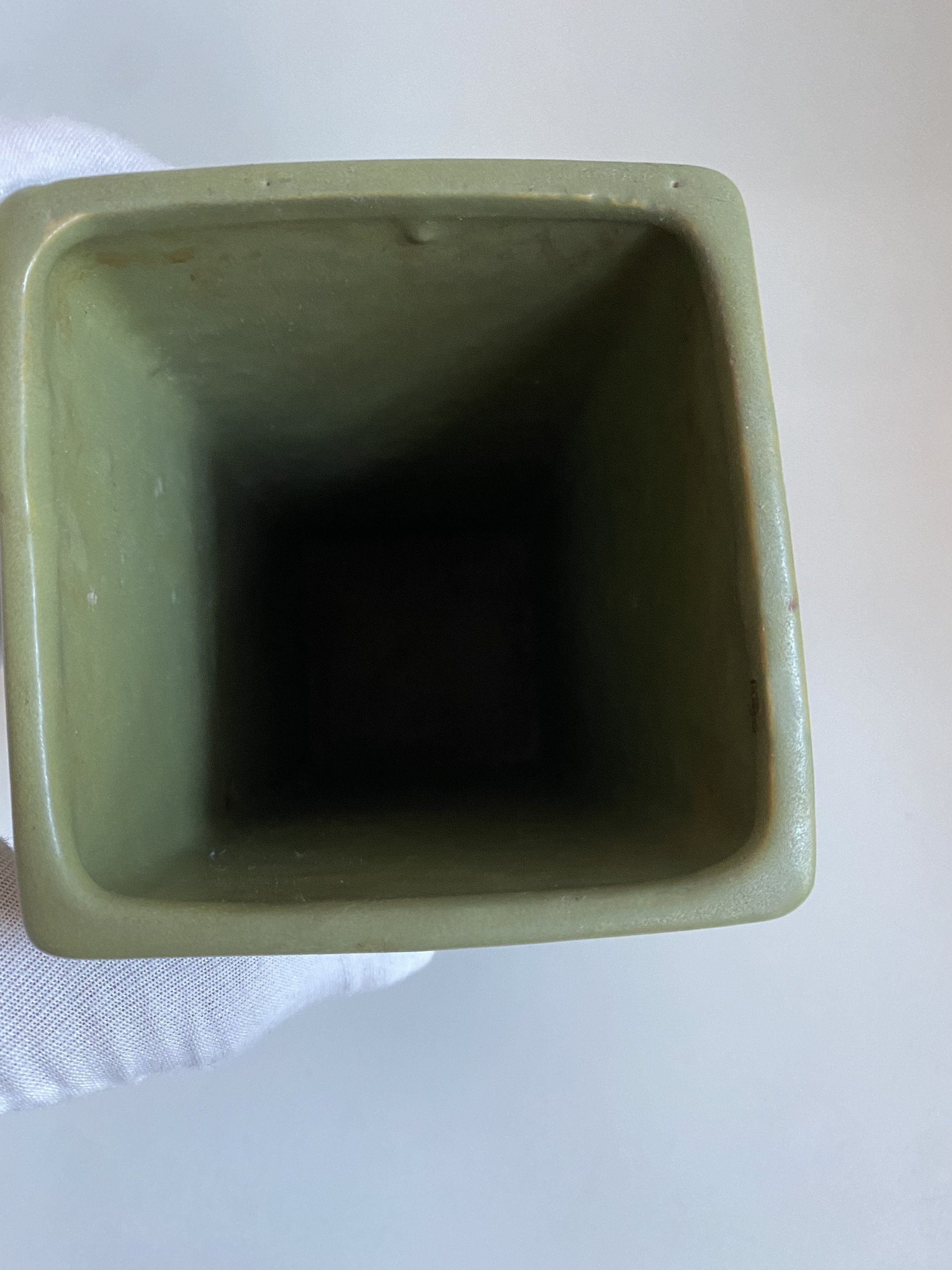 MCM Vintage Floraline Mccoy 448 Vase Green Square - Etsy