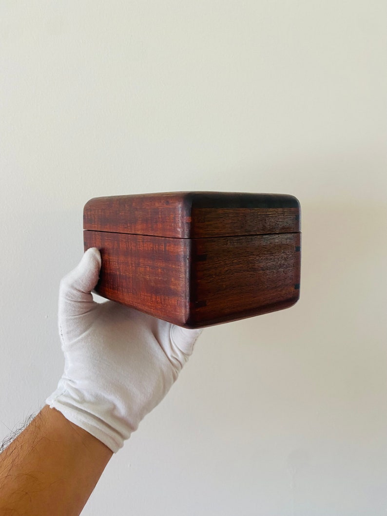 Handcrafted Koa Roy Tsumoto Wood Jewelry Box Woodcraft by Roy Japanese ...