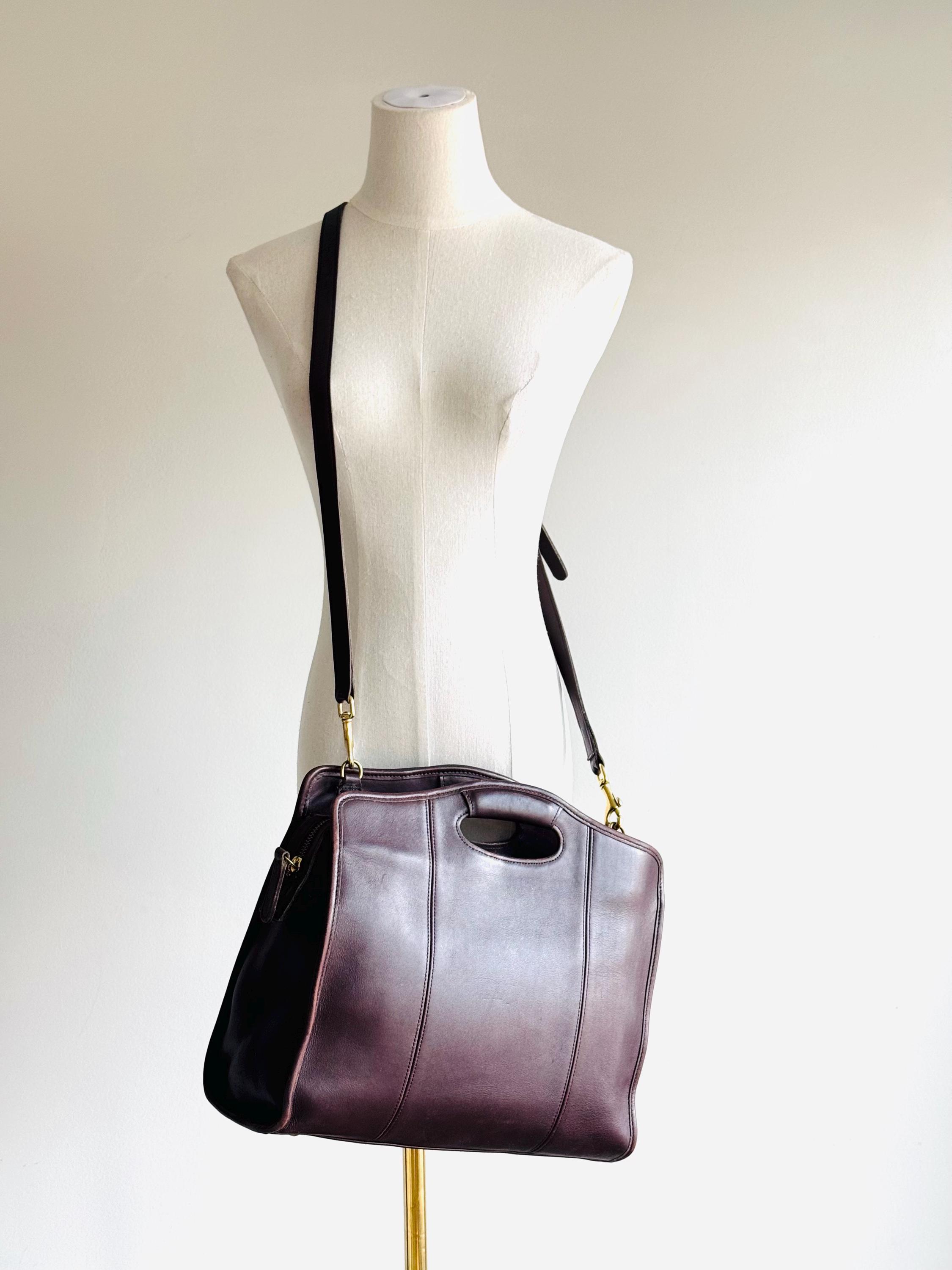 Vintage Coach Large Shopper Tote Bag Style 9995 in Glovetanned Mahogany ...