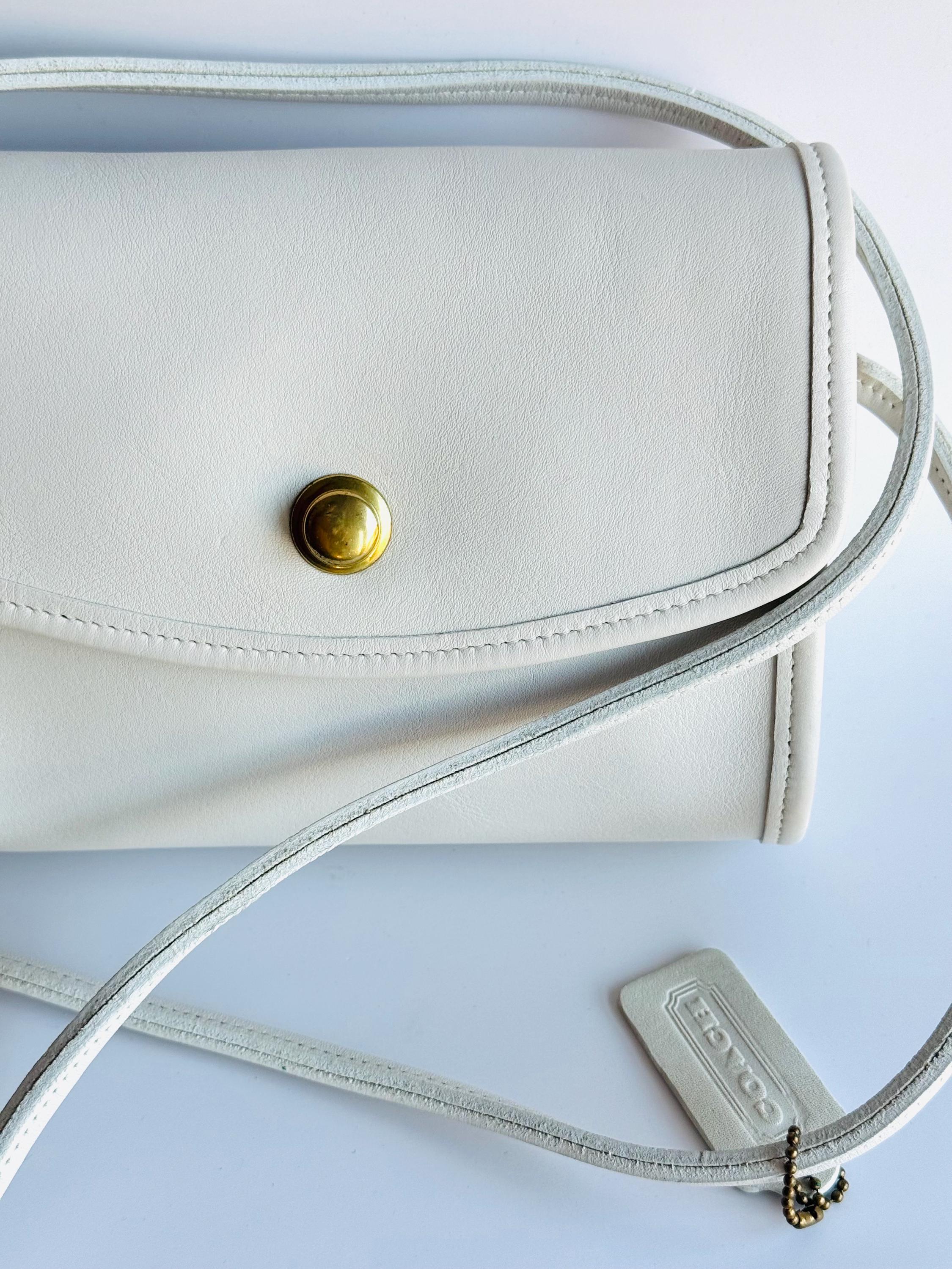 Vintage Coach New York White Bone Chrystie Bag 9892 Mint Vintage Coach New York White Bone Chrystie Bag 9892 Mint