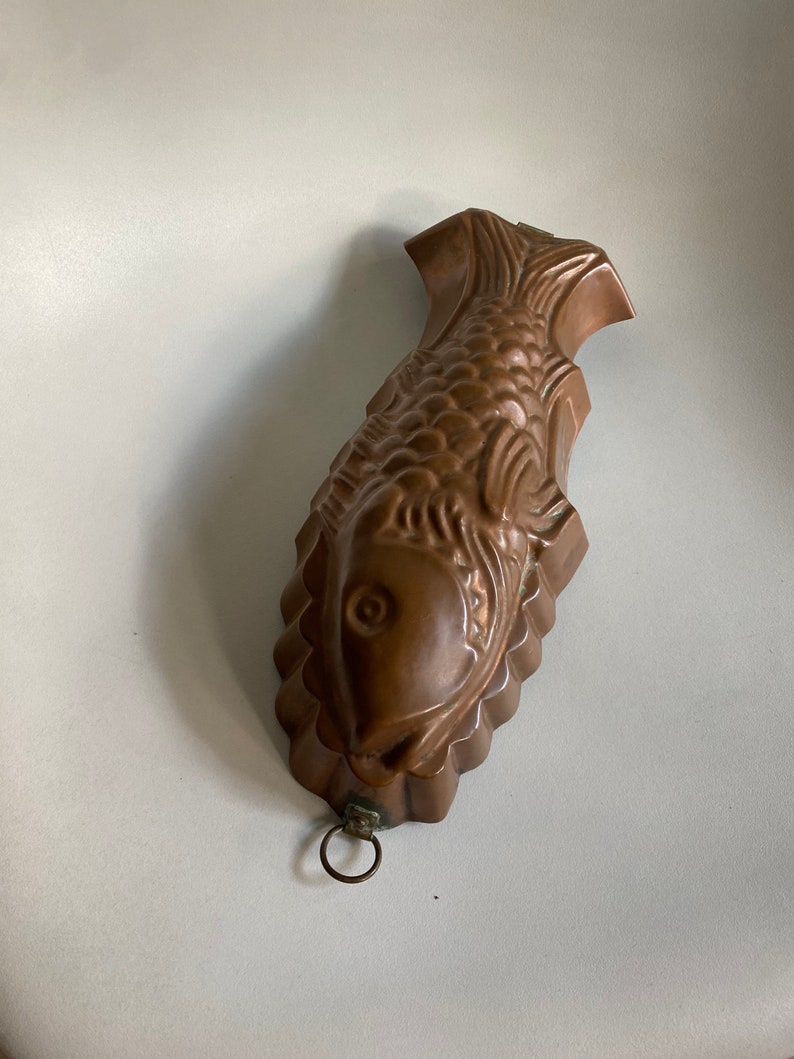 Vintage Copper Fish Mold - Etsy
