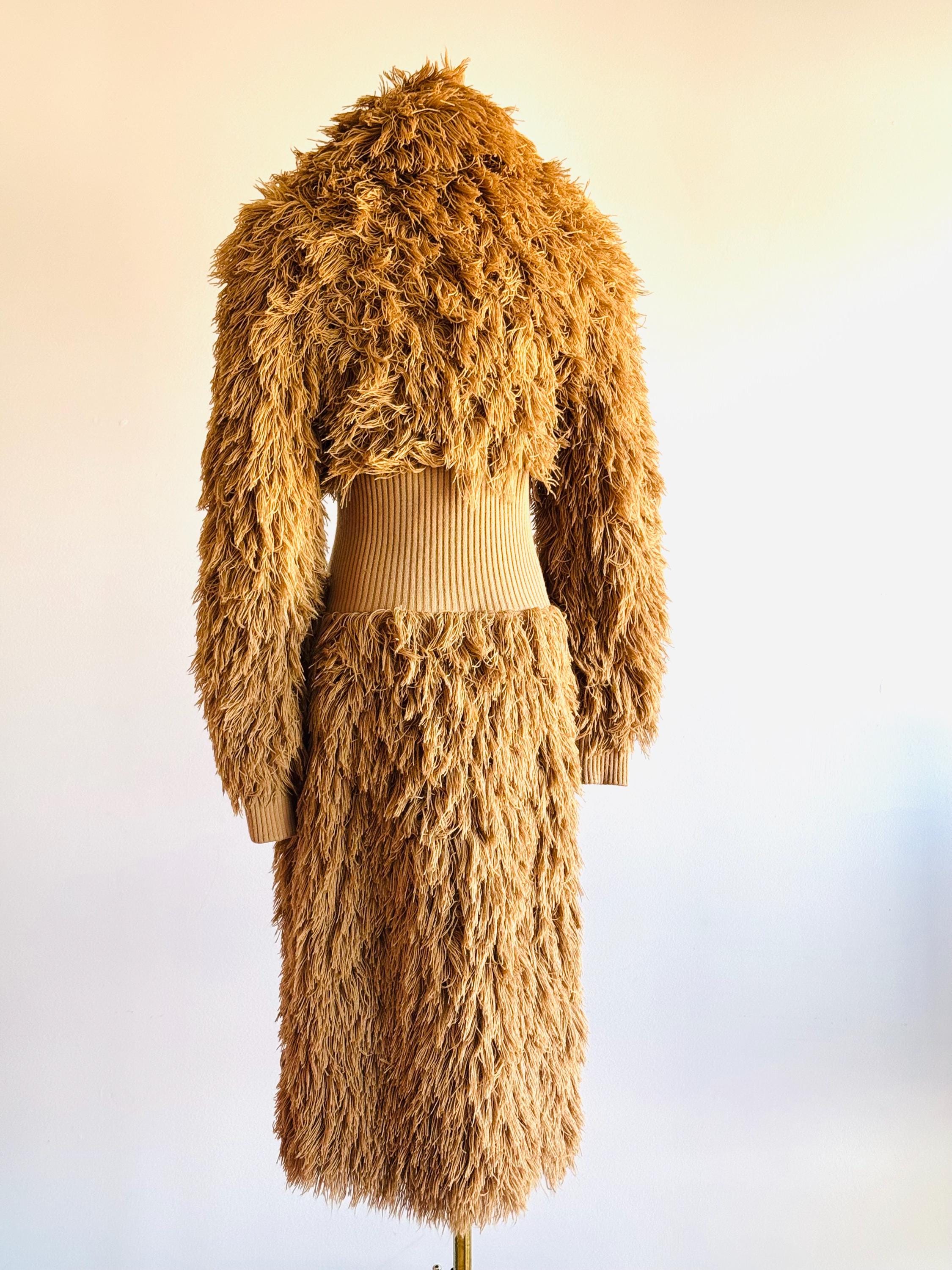 Vintage Crissa by Thayer Penny Lane Shag Coat Made in France Full ...