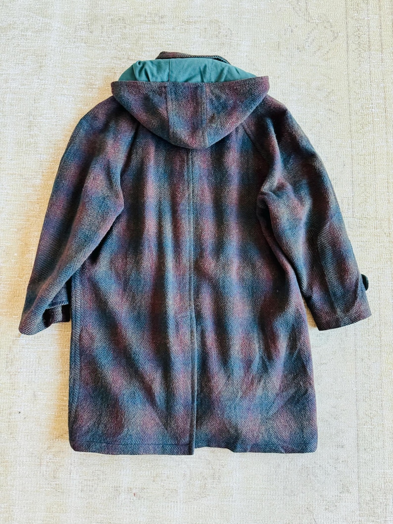 Vintage Mens Missoni Uomo Virgin Wool Coat With Hood Sz 54 Made in ...