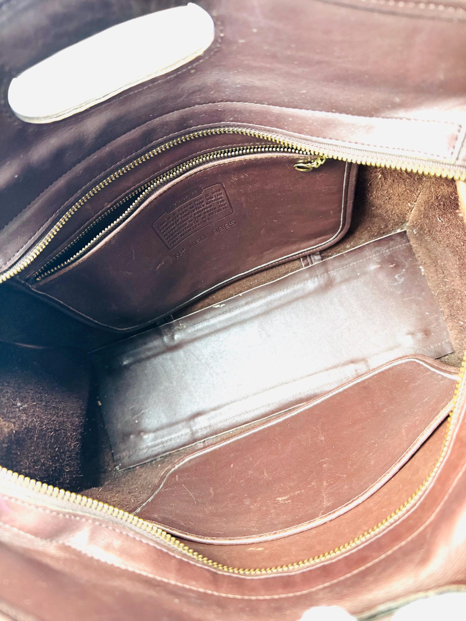 Vintage Coach Large Shopper Tote Bag Style 9995 in Glovetanned Mahogany ...