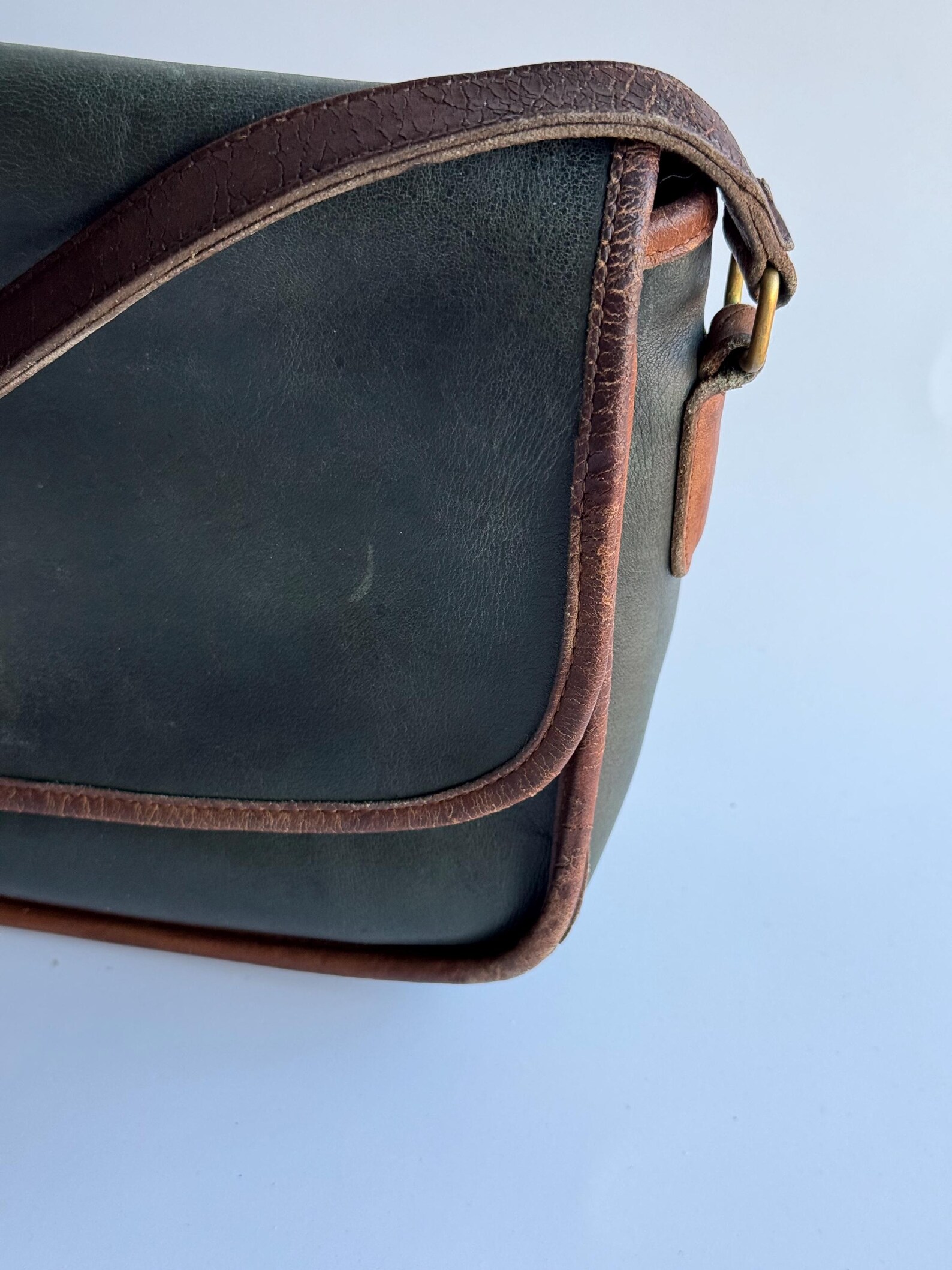 Vintage Coach Spectator Bag Green With Brown Trim Style 6790 Crossbody ...