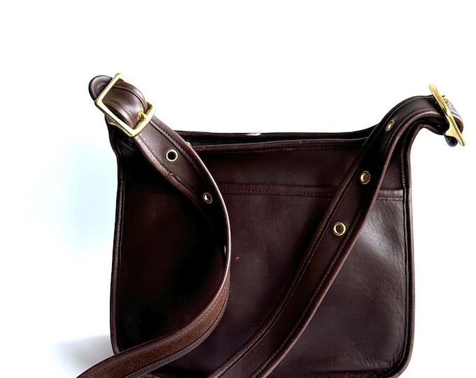 Vintage Coach Legacy Zip Mahogany 9966 Bag Made in Costa Rica Leather ...