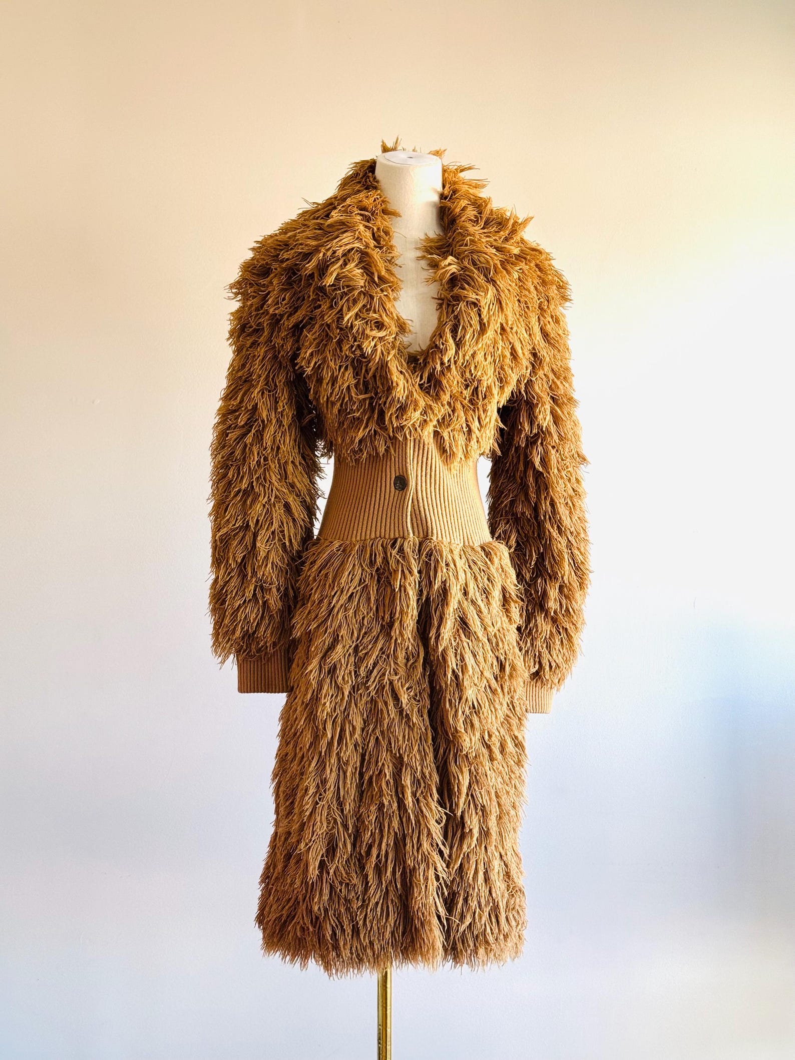 Vintage Crissa by Thayer Penny Lane Shag Coat Made in France Full ...