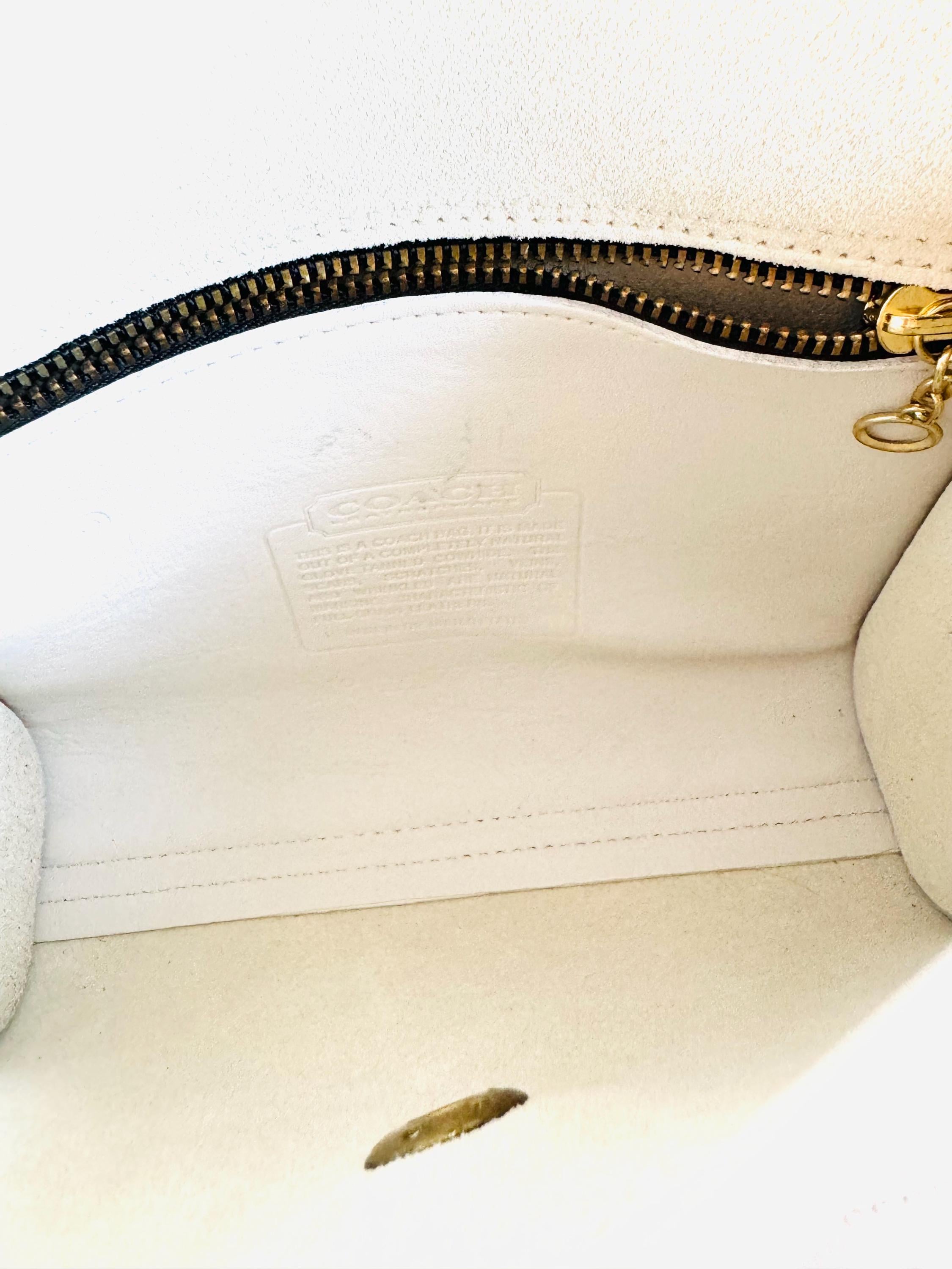 Vintage Coach New York White Bone Chrystie Bag 9892 Mint Vintage Coach New York White Bone Chrystie Bag 9892 Mint