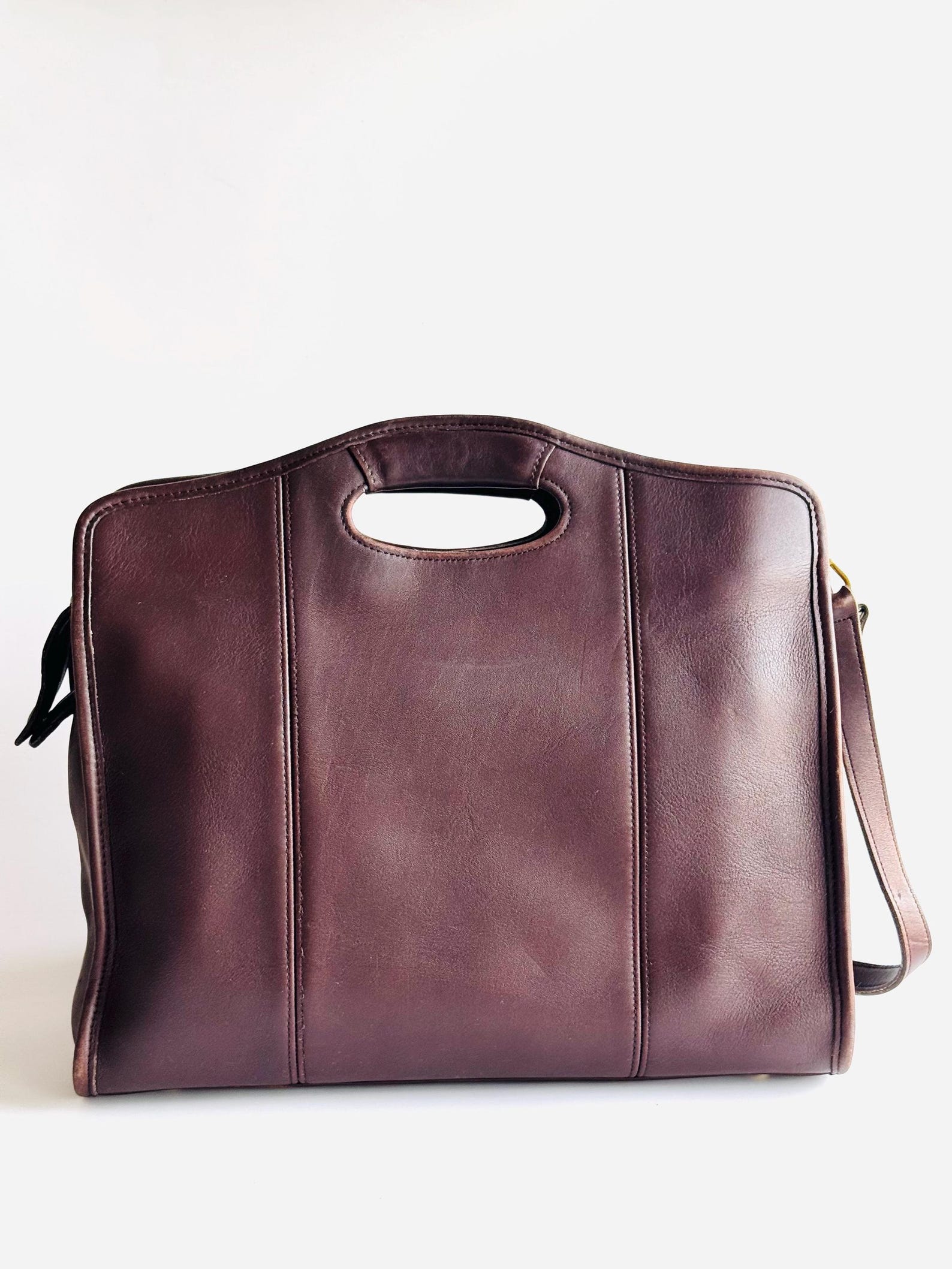 Vintage Coach Large Shopper Tote Bag Style 9995 in Glovetanned Mahogany ...