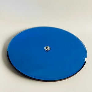 Antique Cobalt Blue Art Deco Wall Mirror: Beveled Round Porthole - Etsy