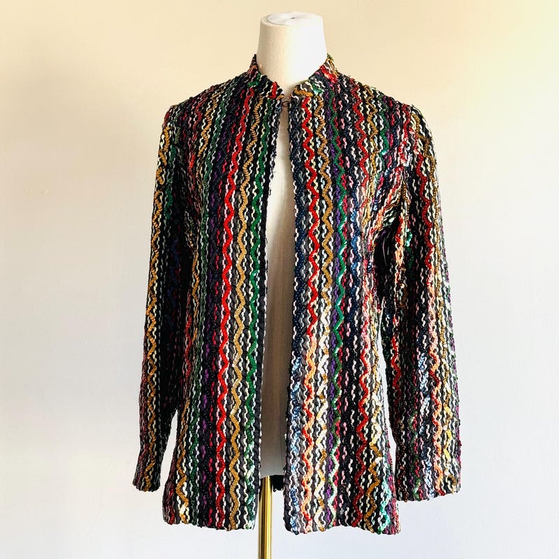 Multi Colored Sequin Jacket - Etsy