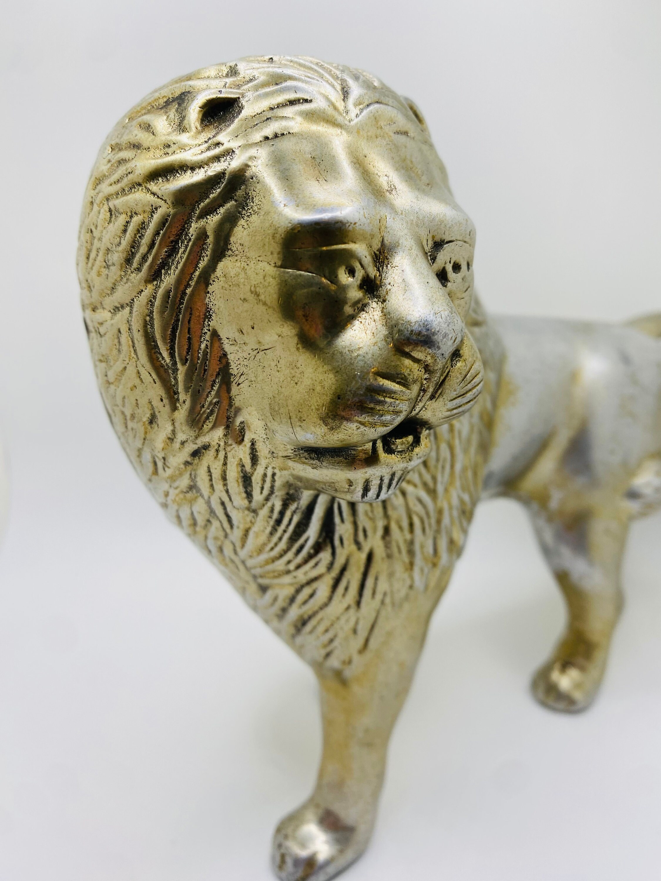 Vintage Cast Metal Lion Piggy Bank Formerly Brass Plated Zodiac Leo - Etsy