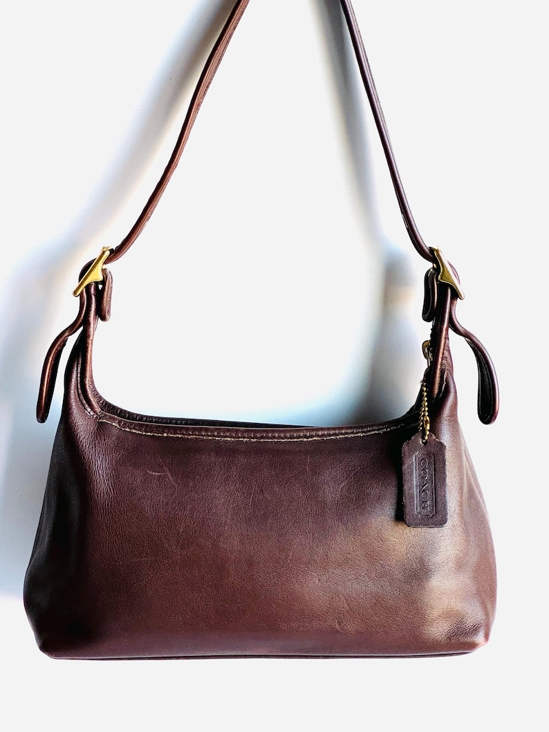 Vintage Coach Legacy Hobo Shoulder Bag Purse in Mahogany Leather Style ...