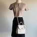 Vintage Coach White / Bone Leather Regina Top Handle Top Handle Purse ...