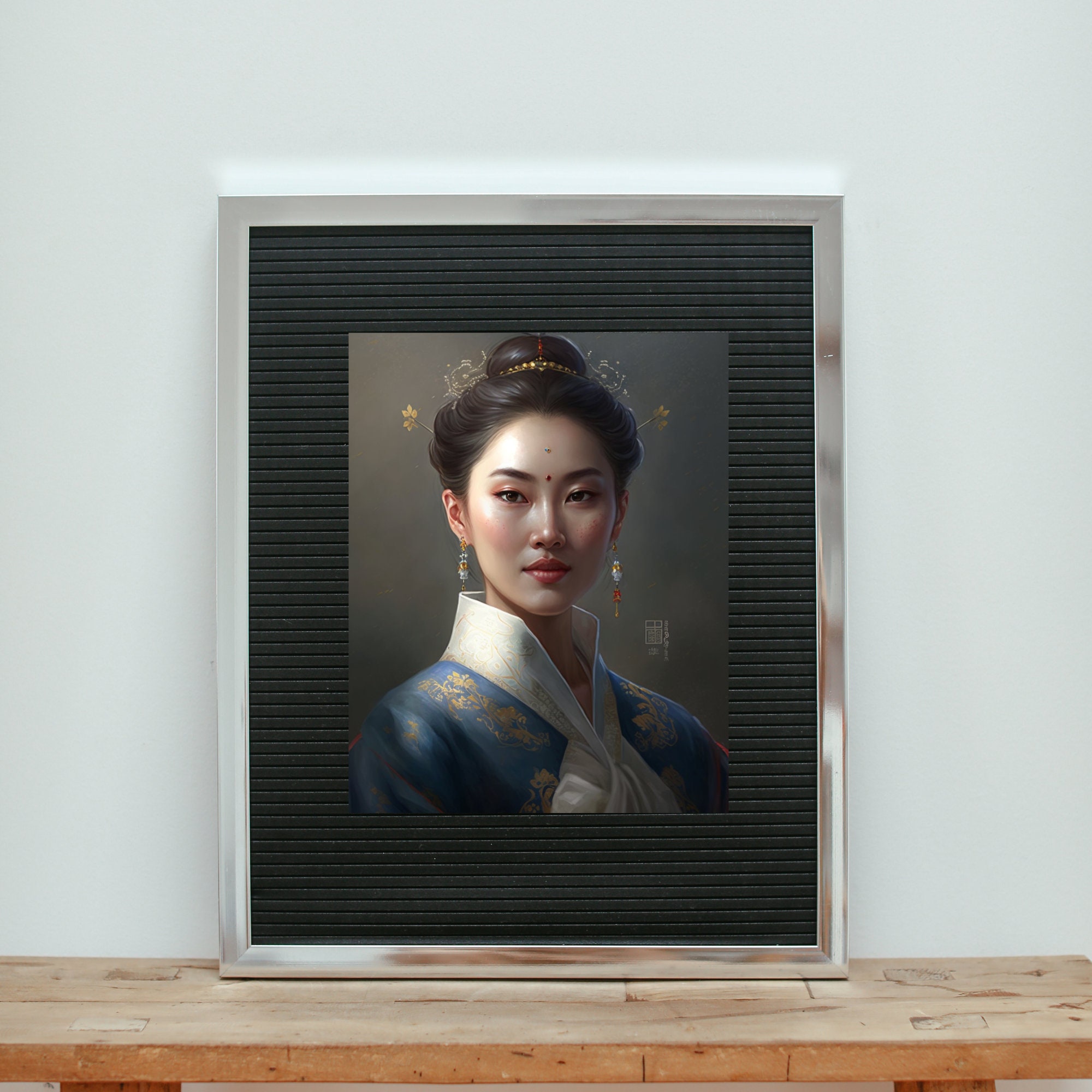 South Korean Queen, Asian Queen AI Prompt | Wall Art | Wall Print ...