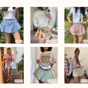 Pixie Ruffle Mini Skort Sewing Pattern Flounce Ruffle Mini Skirt Sewing Pattern Built in Shorts ...