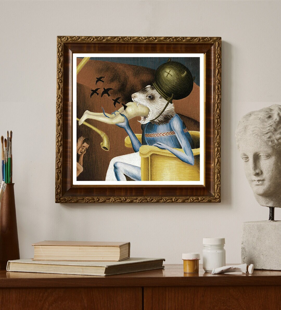 The Furry Prince of Hell by Clumsy Human Art | Hieronymus Bosch Art ...