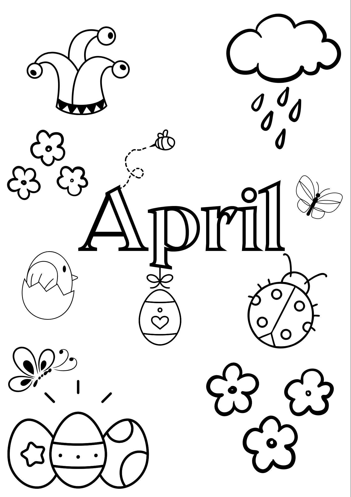 Months of the Year Coloring Pages - Etsy