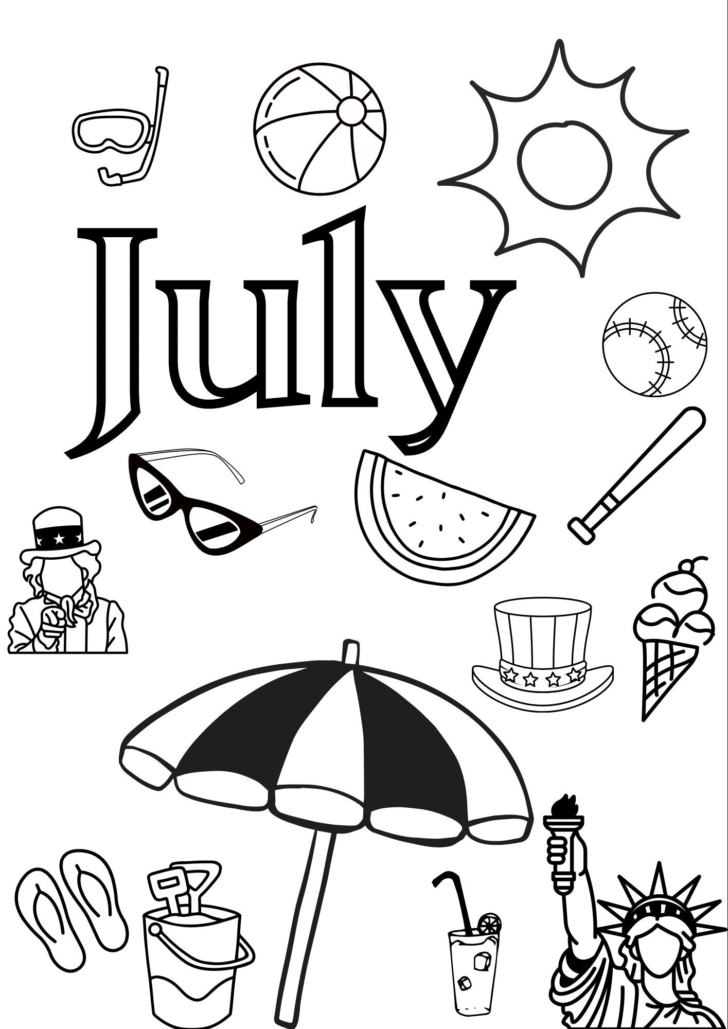 Months of the Year Coloring Pages - Etsy