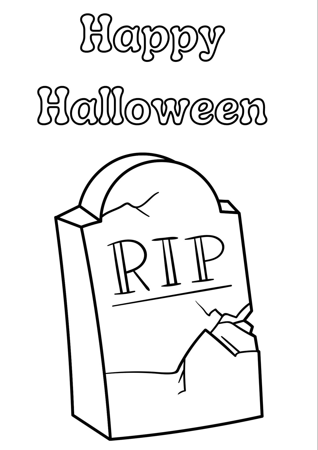 8 Halloween Coloring Pages - Etsy