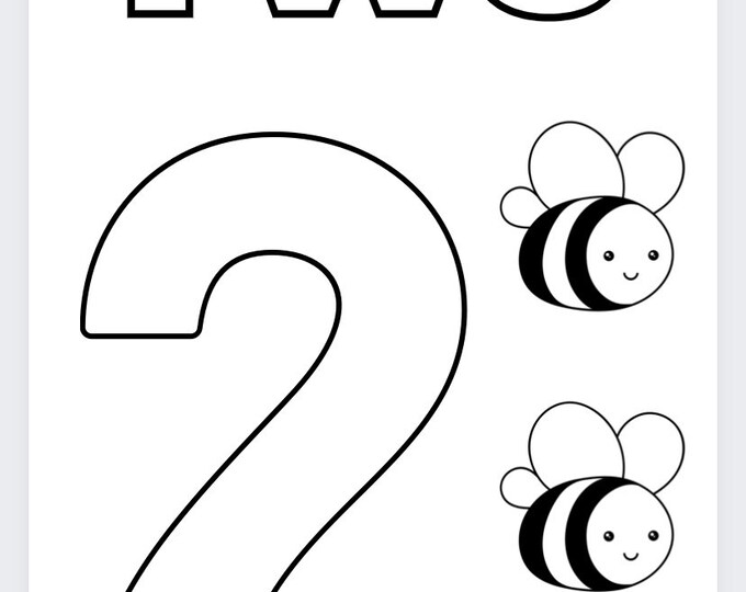 1-10 Learning Numbers Coloring Pages - Etsy