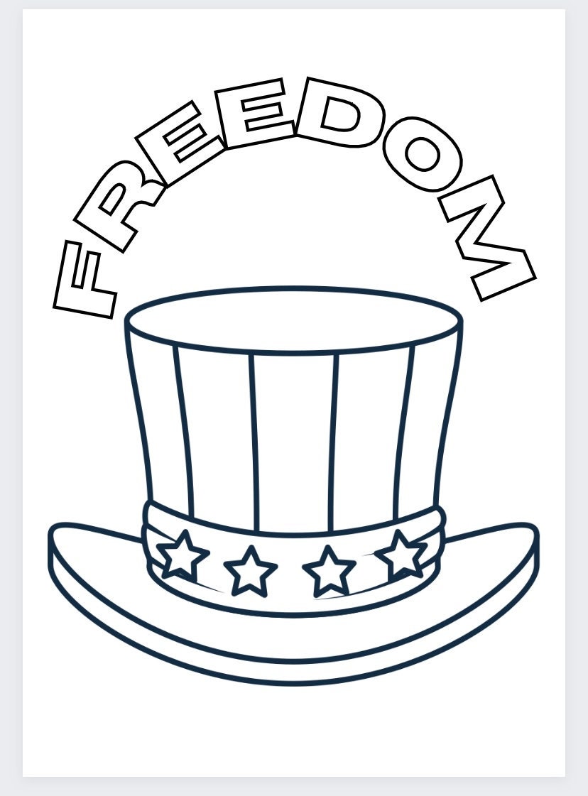 6 Coloring Pages of American Pride and Freedom - Etsy