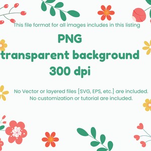 Spring Clip Art Bundle - 110 PNG Images, Transparent Background, Spring ...