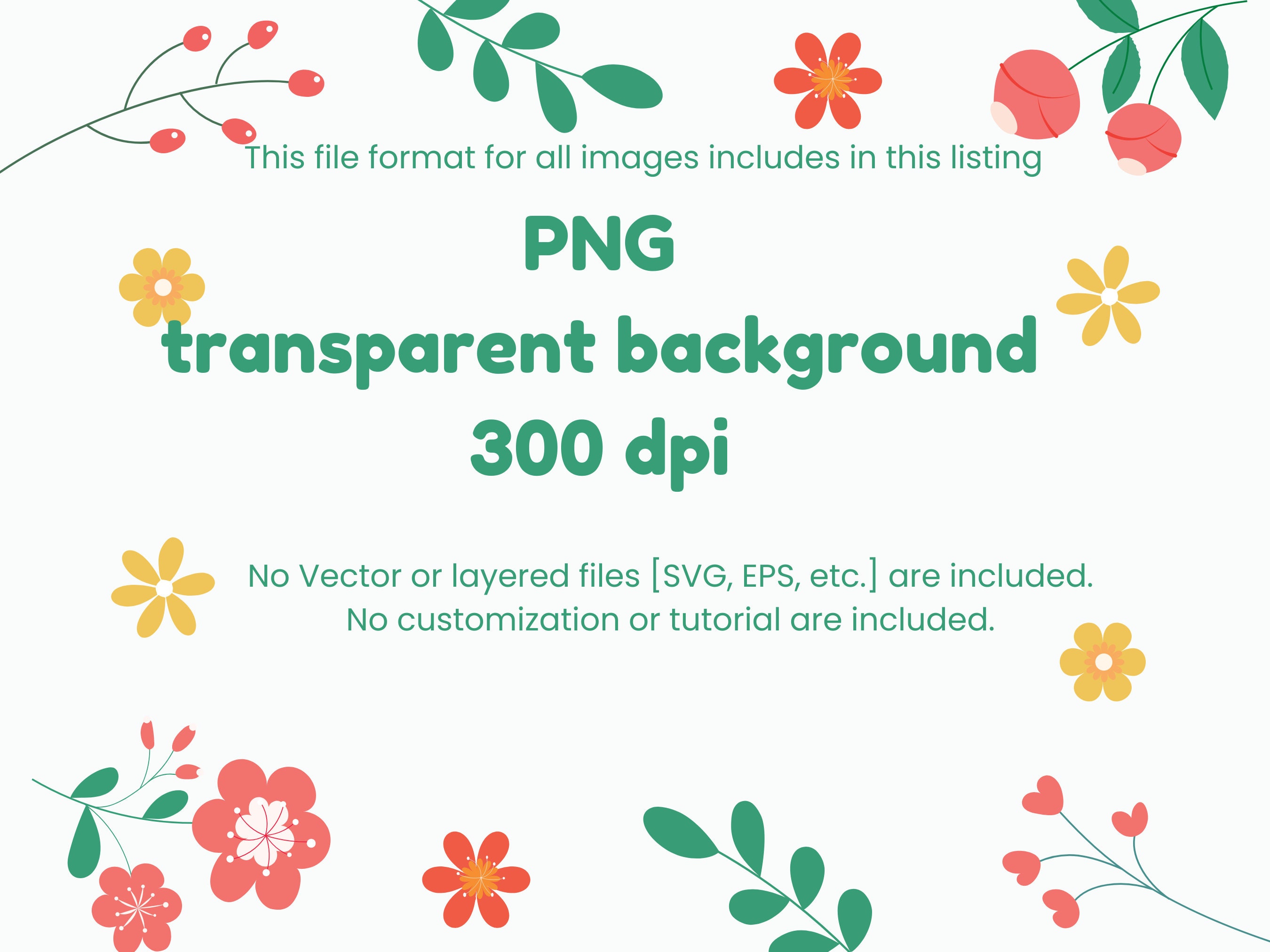 Spring Clip Art Bundle - 110 PNG Images, Transparent Background, Spring ...