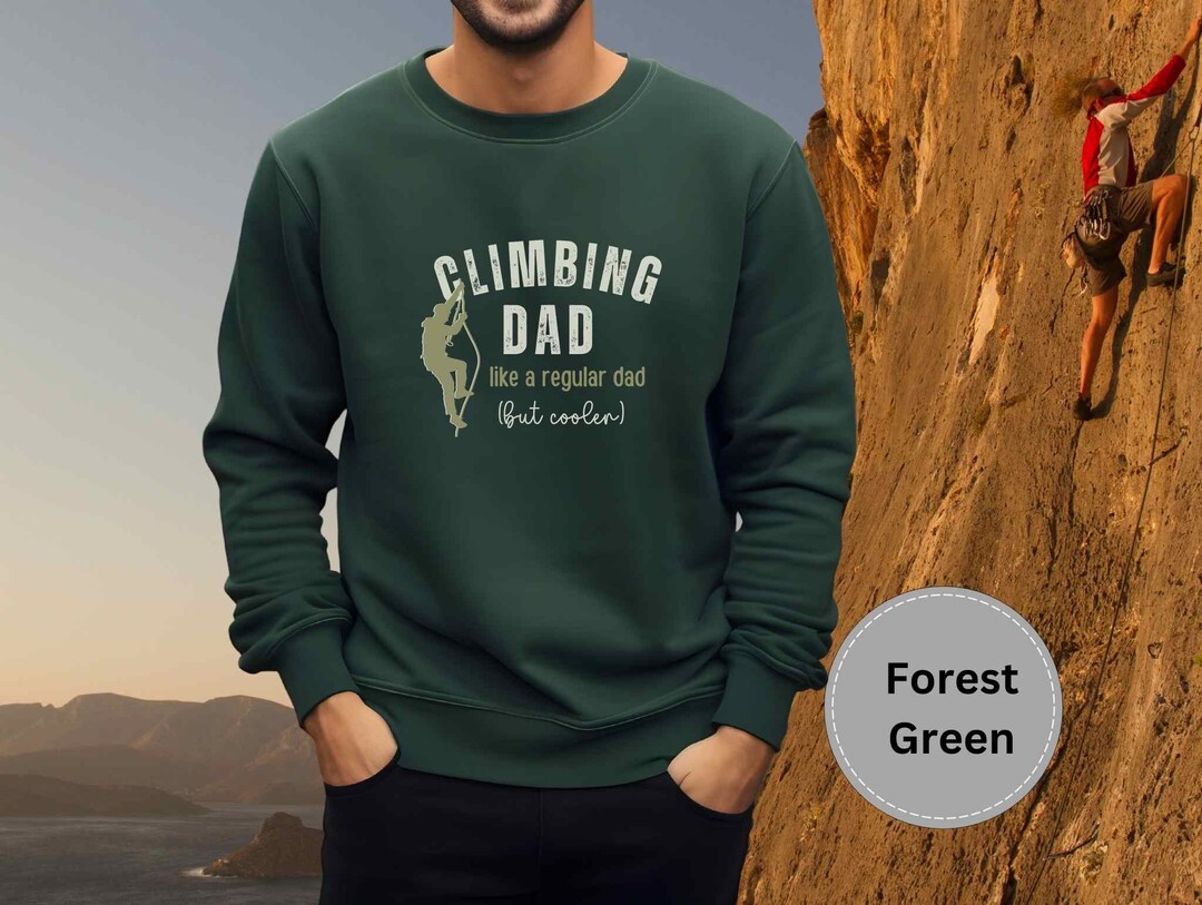 Rock Climbing Dad, Like a Regular Dad but Cooler, Rock Climber Dad Gift ...