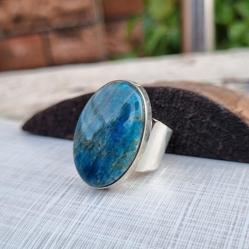 Apatite Ring - Etsy