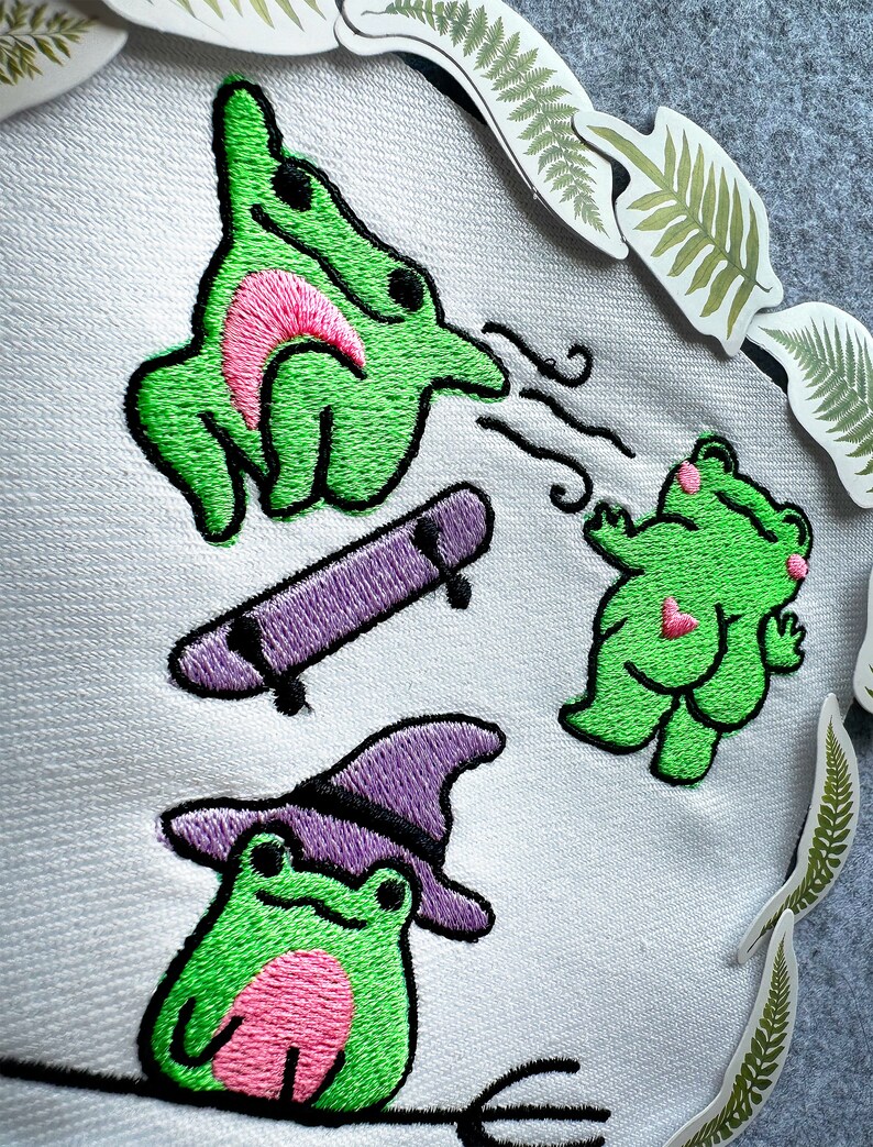 Funny Frog Embroidery Designs, Machine Embroidery Bundle (digital ...