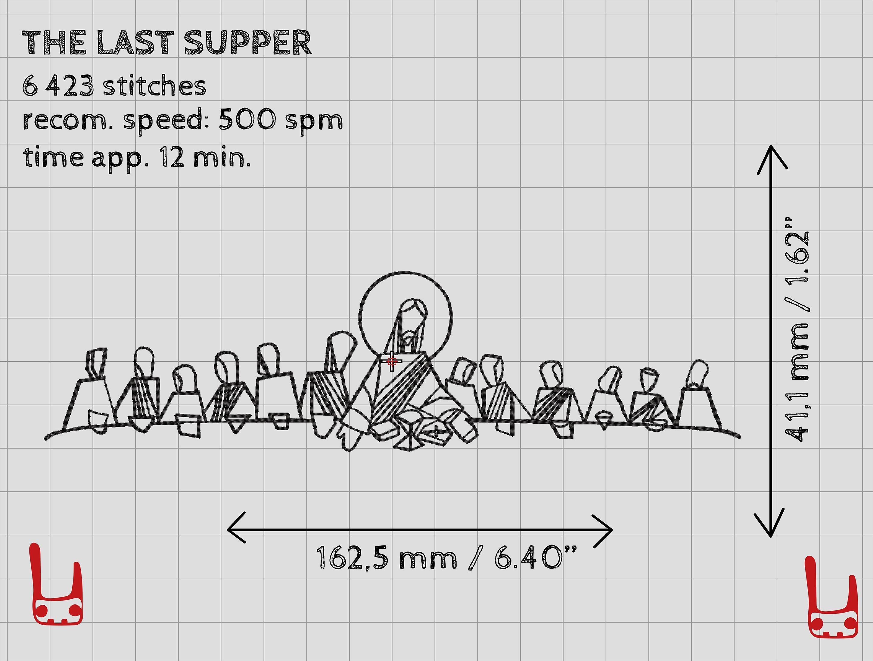 The Last Supper Machine Embroidery Design - Etsy