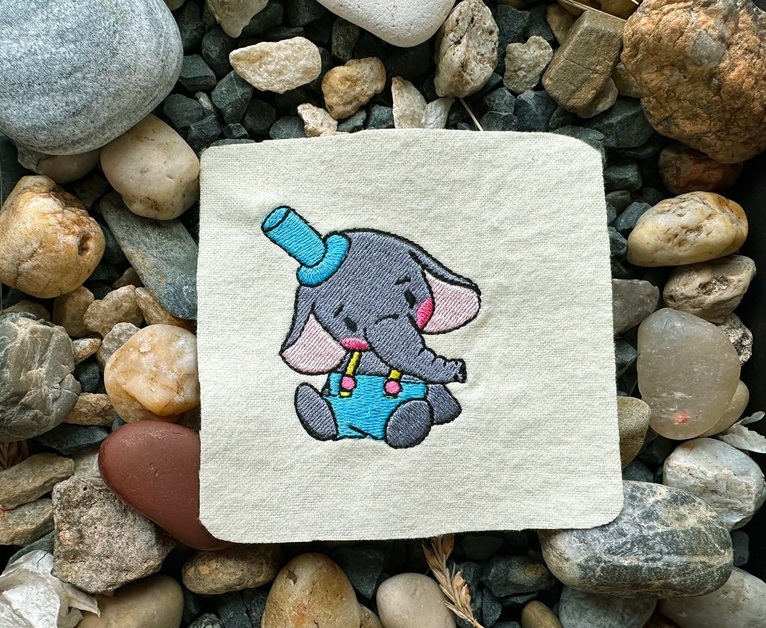 Little Elephant Machine Embroidery Design - DIGITAL File for Instant ...