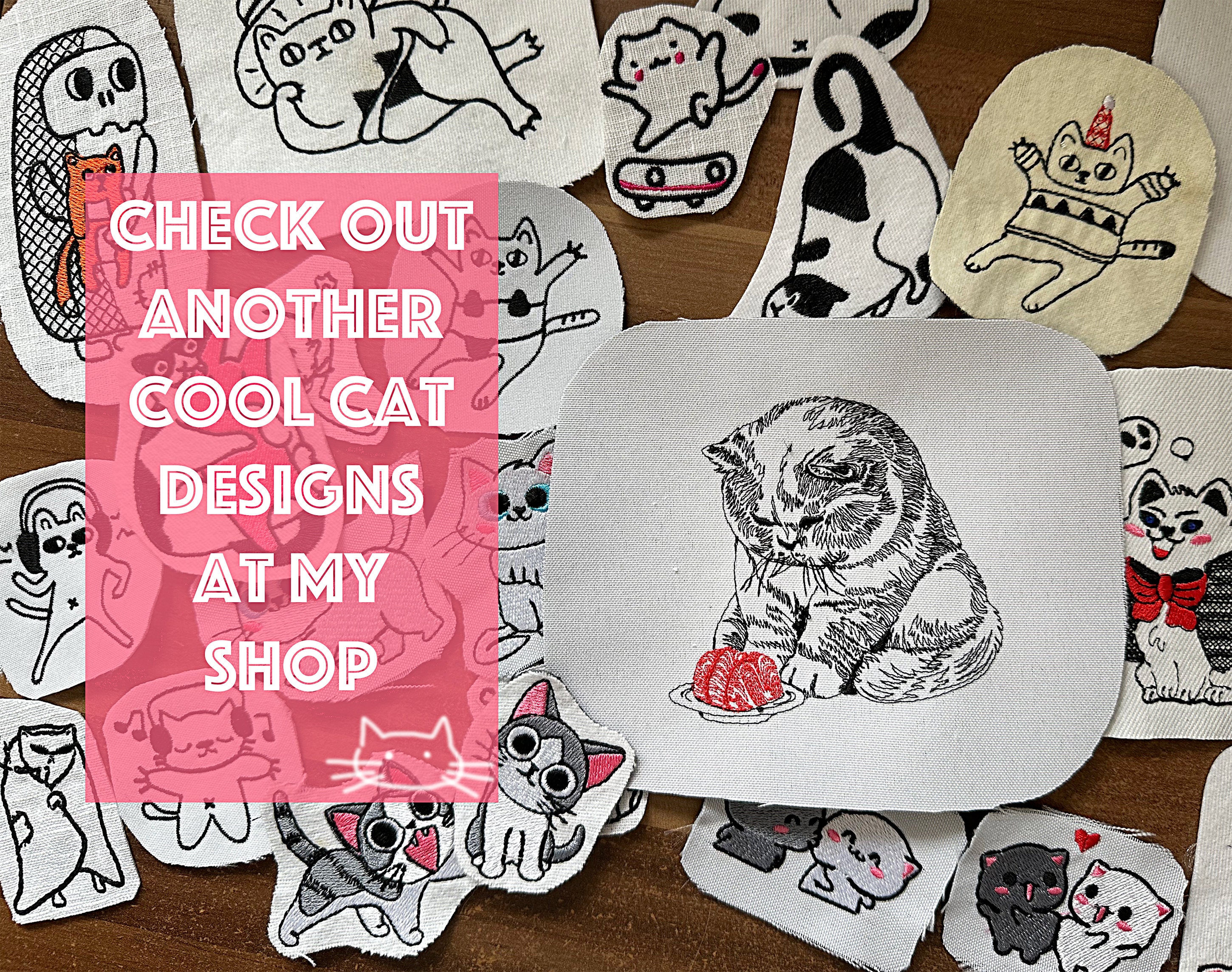 Grumpy Cat Machine Embroidery Design - Etsy