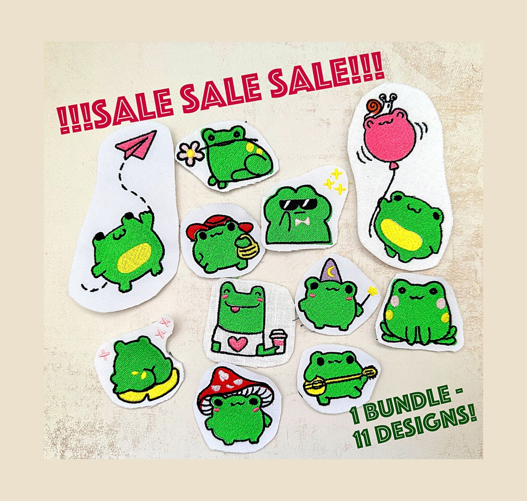 11 Frogs Embroidery Designs BIG Bundle 10 Files 1 for - Etsy