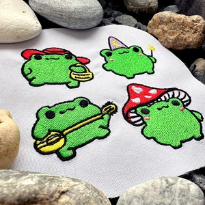 Frog Bundle Machine Embroidery Design - Etsy