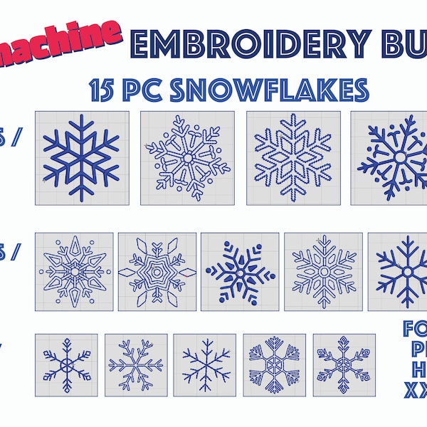 Machine Embroidery Designs Snowflake - Etsy