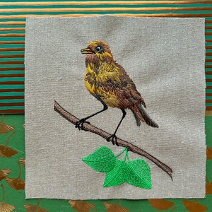 Nightingale Bird Machine Embroidery Design (digital File) - Etsy