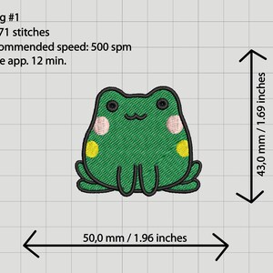 Frog Bundle, Set of Four, Frog Embroidery Design, Frog Embroidery ...