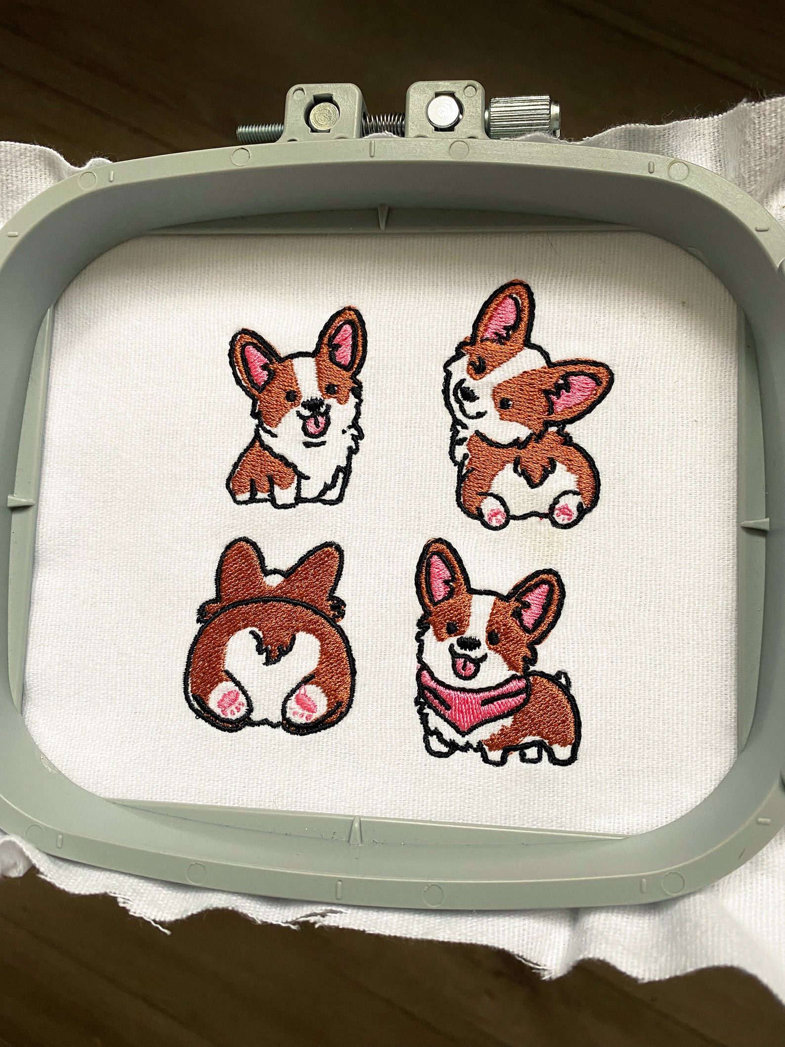 Corgi Machine Embroidery Bundle - Etsy