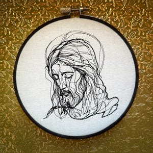 Jesus Christ Machine Embroidery - Etsy