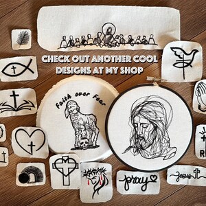 Jesus Christ Machine Embroidery - Etsy