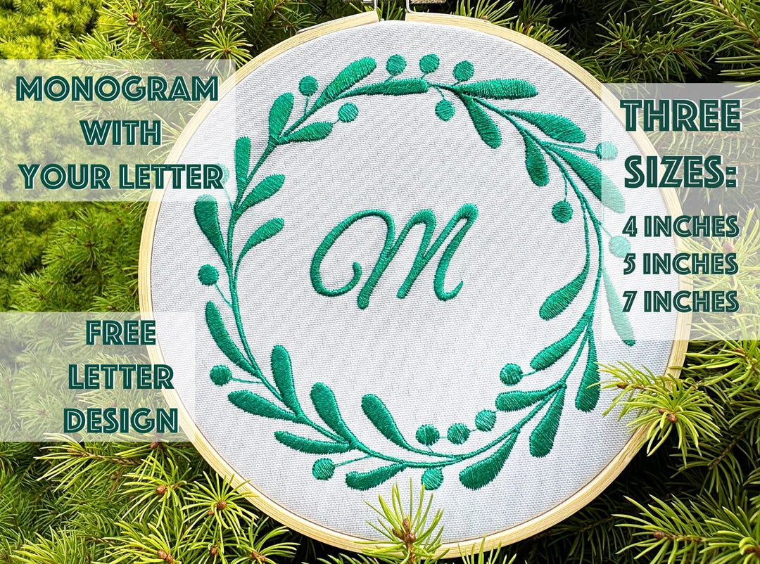 Flower Frame Machine Embroidery Design 3 Sizes - Etsy