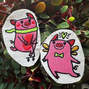 Funny Pig Embroidery Designs - Bundle of Two DIGITAL Embroidery Files ...