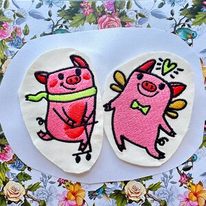 Funny Pig Embroidery Designs - Bundle of Two DIGITAL Embroidery Files ...