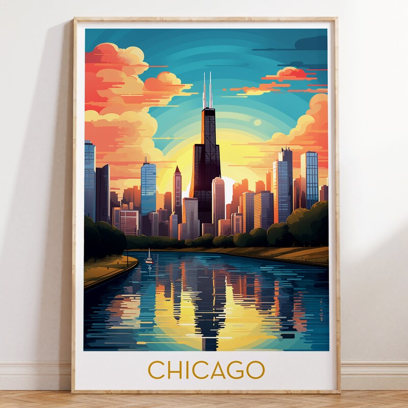 Chicago Poster - Etsy